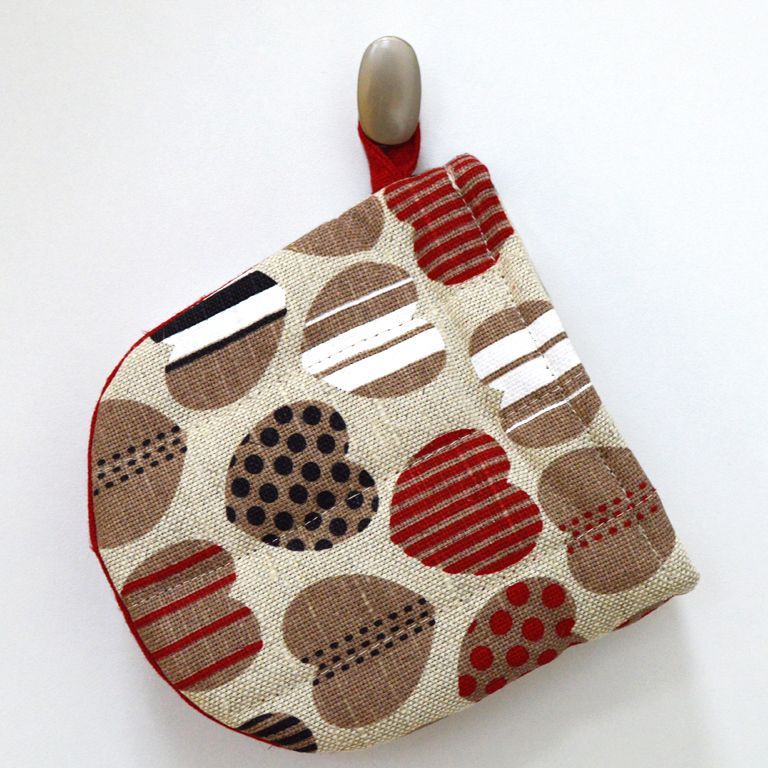 Mini pirštinė „Širdelės” | Linen By Linas