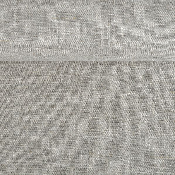 Washed linen woven fabric in natural, 240 g/m² | Linen By Linas