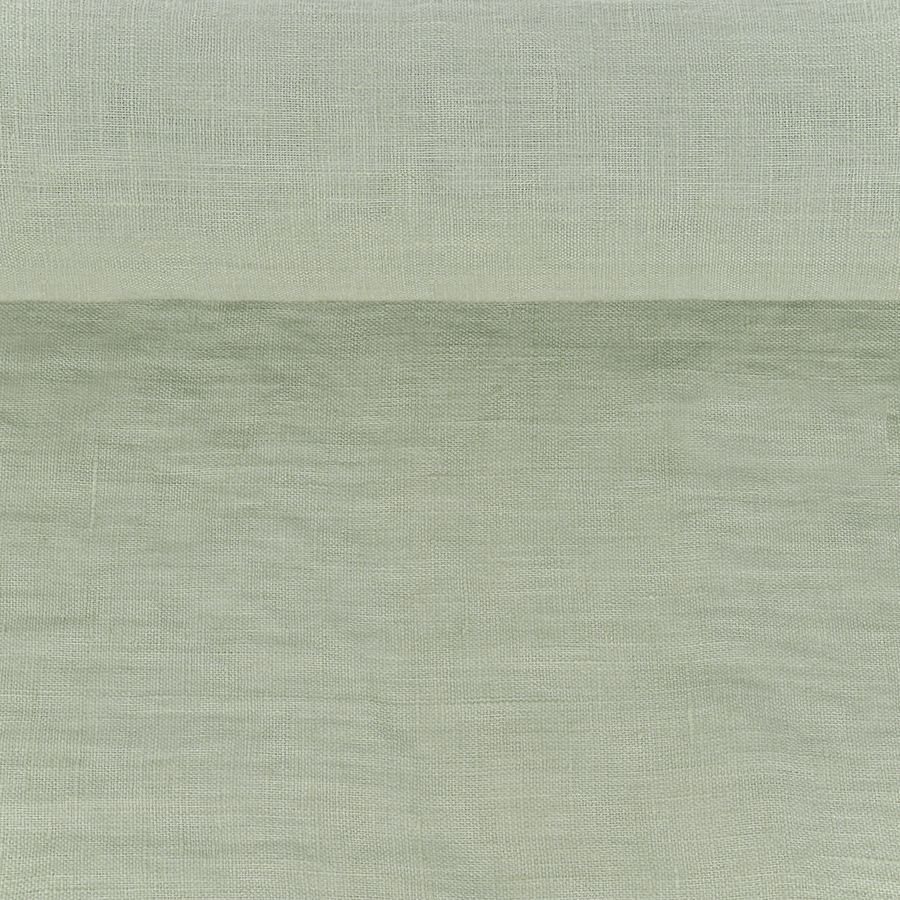 Blyškus žalias lininis audinys, 205 g/m² | Linen By Linas